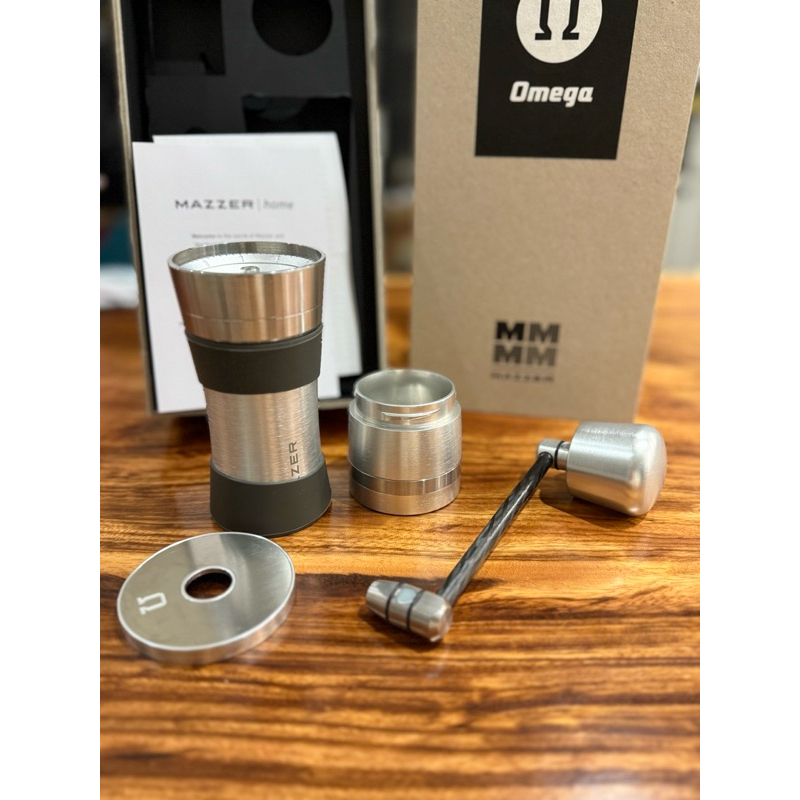 Mazzer Omega【Soft】版手搖磨豆機+磁吸上蓋 | 蝦皮購物