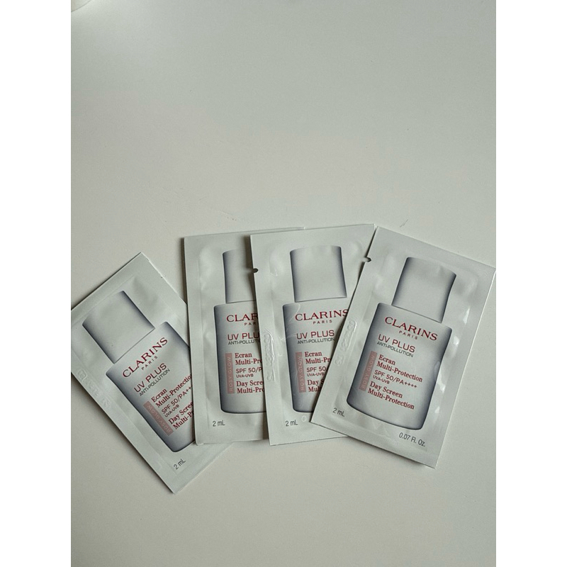 Clarins 克蘭詩 輕呼吸全效UV 隔離露SPF50 PA++++ Baby粉 2ml | 蝦皮購物