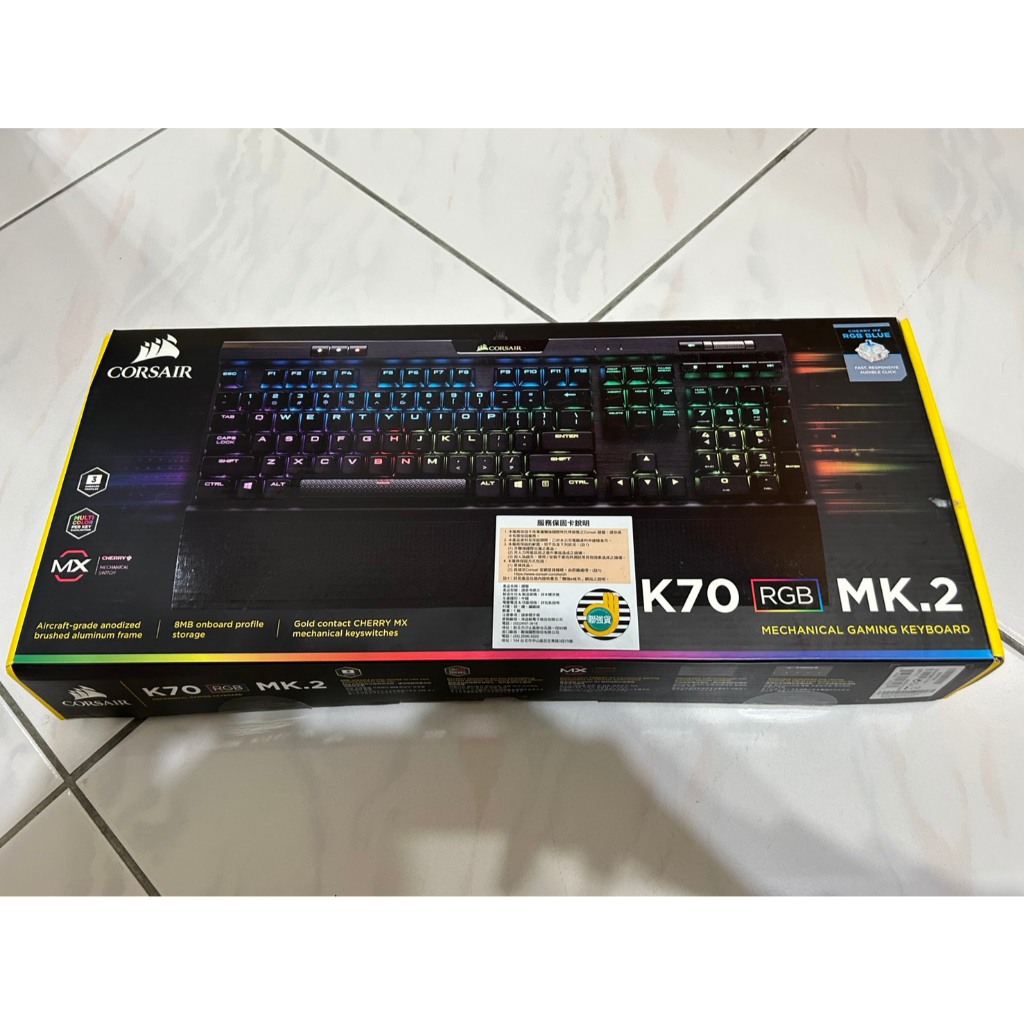 CORSAIR 海盜船 K70 MK.2 RGB 青軸/機械電競鍵盤 鍵盤 二手 | 蝦皮購物