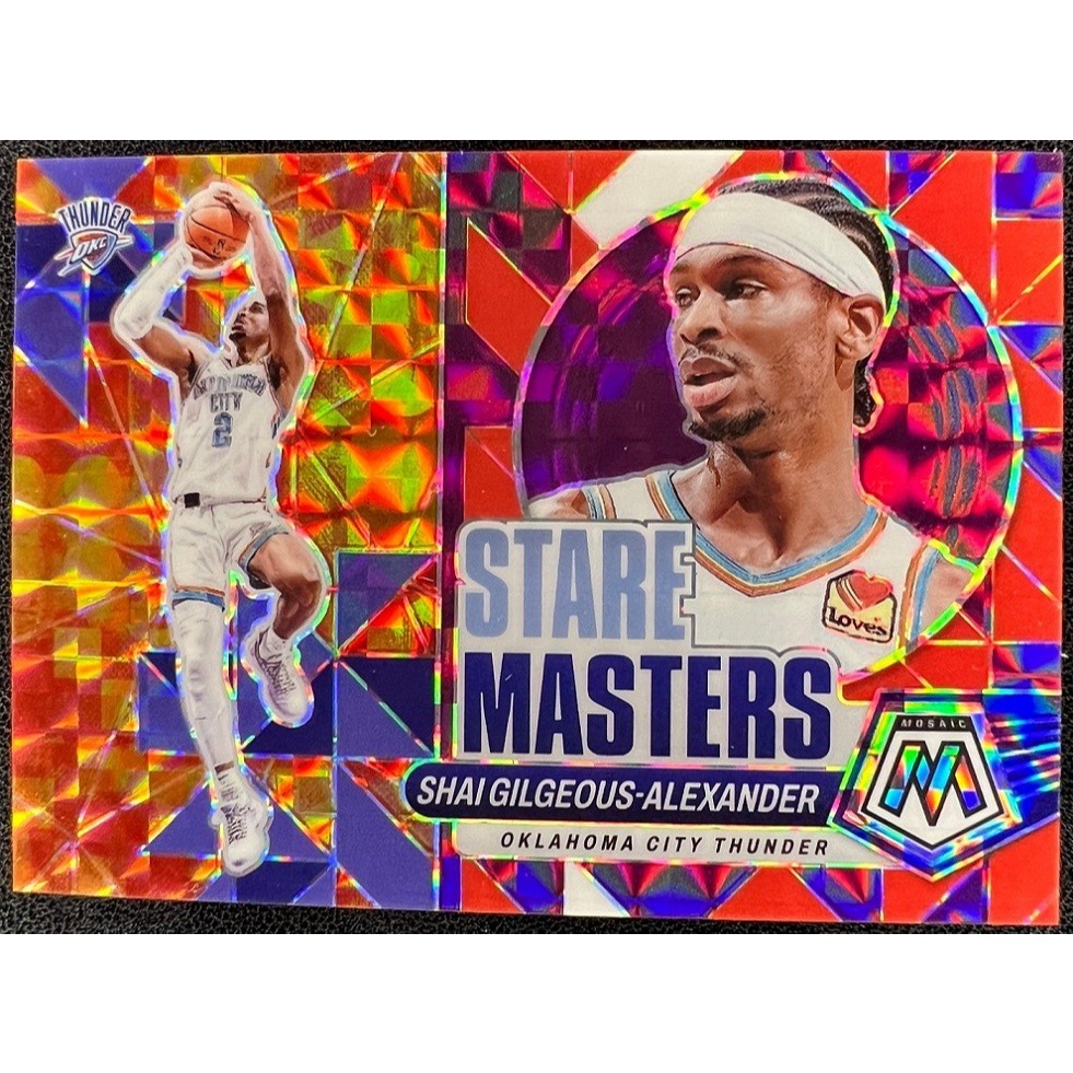 球員卡 SGA Shai Gilgeous Alexander Mosaic Stare Masters 紫亮 限量99 | 蝦皮購物