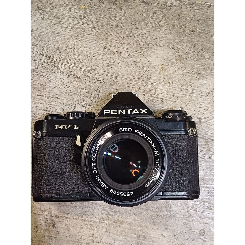 (一機一鏡)pentax mv1 底片相機 50mm 1.7 大光圈定焦鏡 PK卡口 手動過片相機 me mx em | 蝦皮購物
