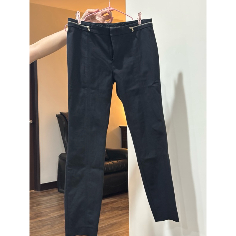 Zara 30腰硬挺彈性布料長褲西褲 | 蝦皮購物