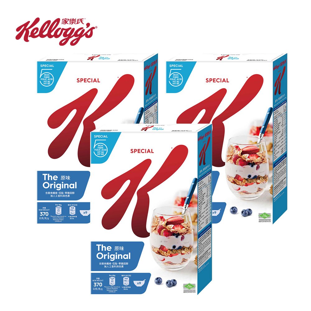 【家樂氏】Special K 原味香脆麥米片早餐370g 3盒｜早餐麥片 官方直營 | 蝦皮購物