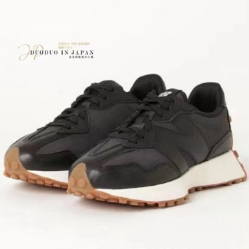 NEW BALANCE 327 焦糖底 黑魂 皮革 增高 厚底 女款 WS327LB | 蝦皮購物