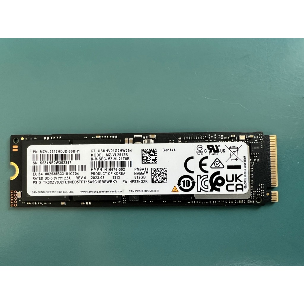 【SAMSUNG 三星】SSD PM9A1a 512GB GEN4(拆封新品) | 蝦皮購物