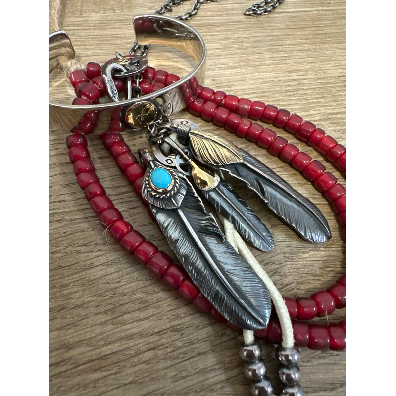 Goros Goro'S 極罕 老珠 老紅珠 棗紅色 印地安 老珠 白心紅珠 琉璃珠 木村拓哉 高橋吾郎 | 蝦皮購物