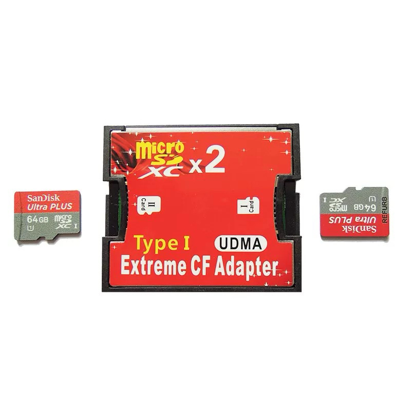 原廠 micro sd轉CF 卡套 雙TF轉CF卡套 支援SDXC 2TB高速轉接卡套 | 蝦皮購物