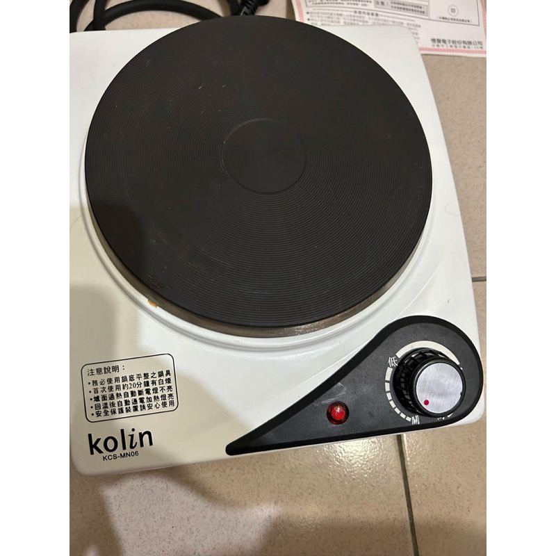二手近全新Kolin歌林黑晶電子爐 KCS-MN06，不挑鍋具 | 蝦皮購物
