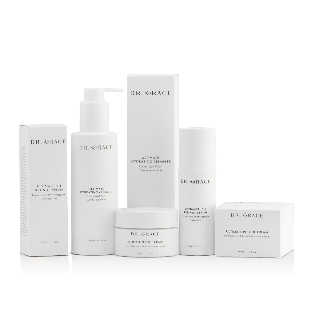 現貨Dr. Grace Ultimate 0.1 A醇精華液 保濕潔面乳 胜肽霜 | 蝦皮購物