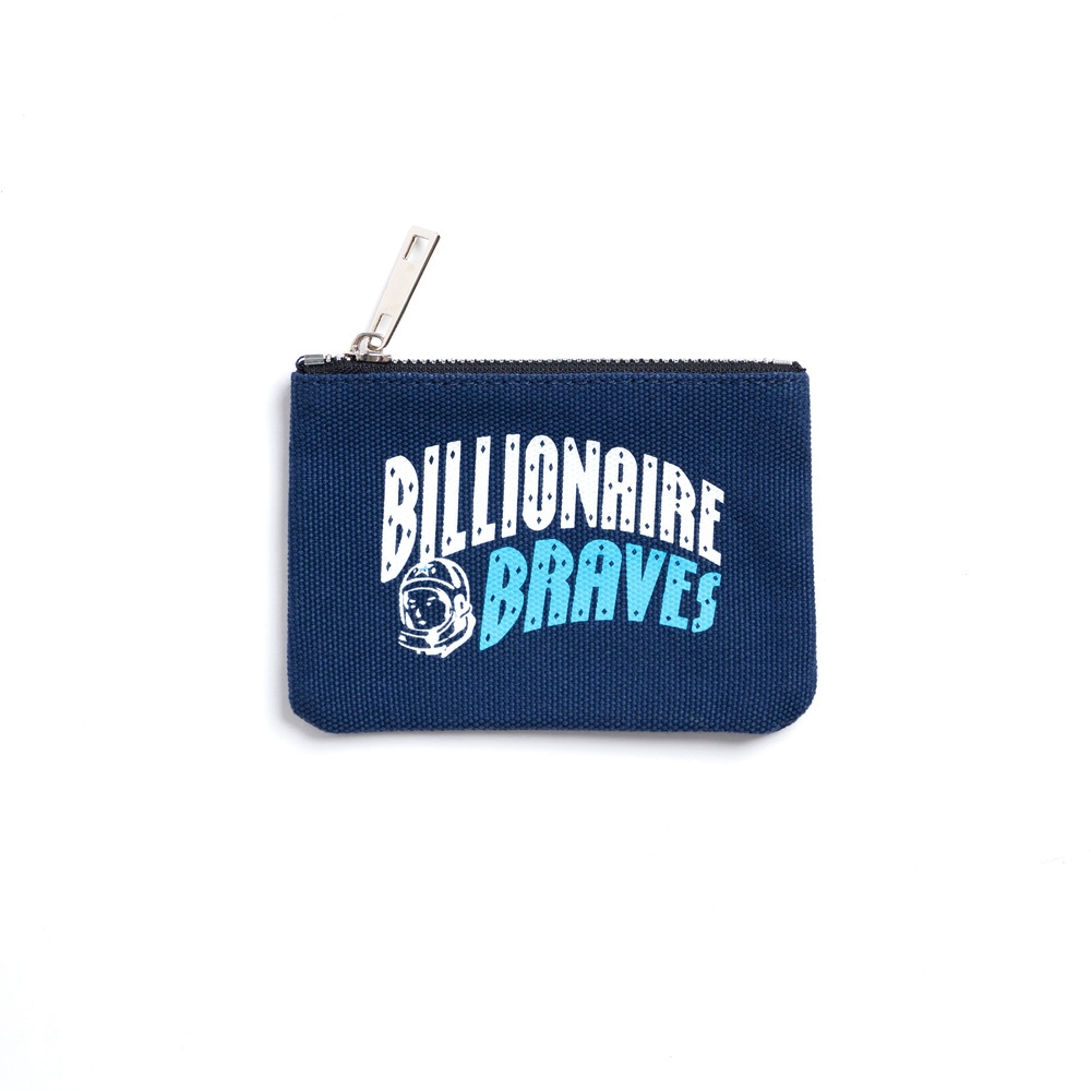 BBC X BRAVES ARCH LOGO COIN PURSE 富邦勇士聯名 帆布零錢包 藍 | 蝦皮購物