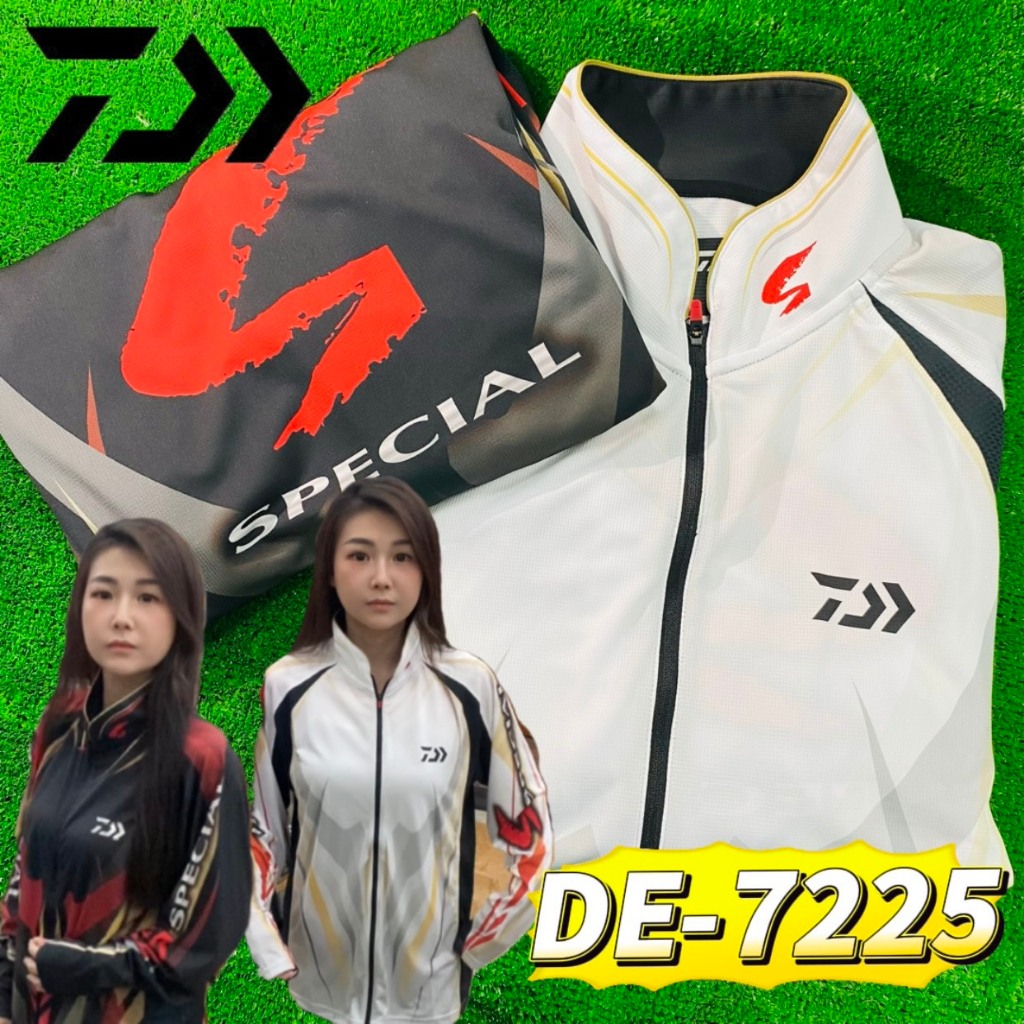 三郎釣具//Daiwa 全拉鍊襯衫 DE-7225 SPECIAL 全拉鍊釣魚長袖襯衫 | 蝦皮購物