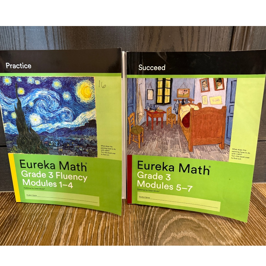 近全新 Eureka Math Grade 3 Modules 1-7 共 4 本 全英文 國際學校數學教材 | 蝦皮購物