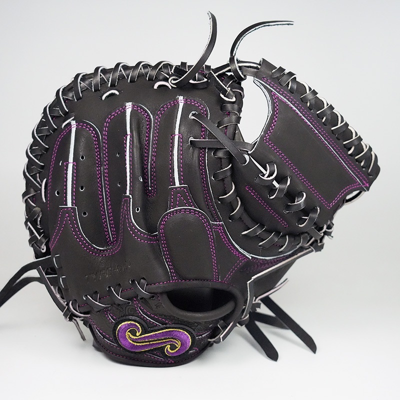 [阿豆物流] 日本製 KANAME 要 TYPE-C100 黑紫限定版 大分和牛革 硬式捕手手套 棒球手套 捕套 | 蝦皮購物