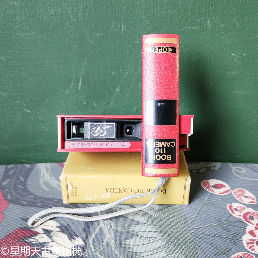 【星期天古董相機】稀有收藏 可拍 DONKEY BOOK 110 紅色書本相機 底片相機 | 蝦皮購物