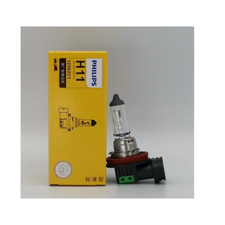 PHILIPS 飛利浦 大燈燈泡 H11 12V 55W 12362 C1 PGJ19-2 1入(H11-009) | 蝦皮購物