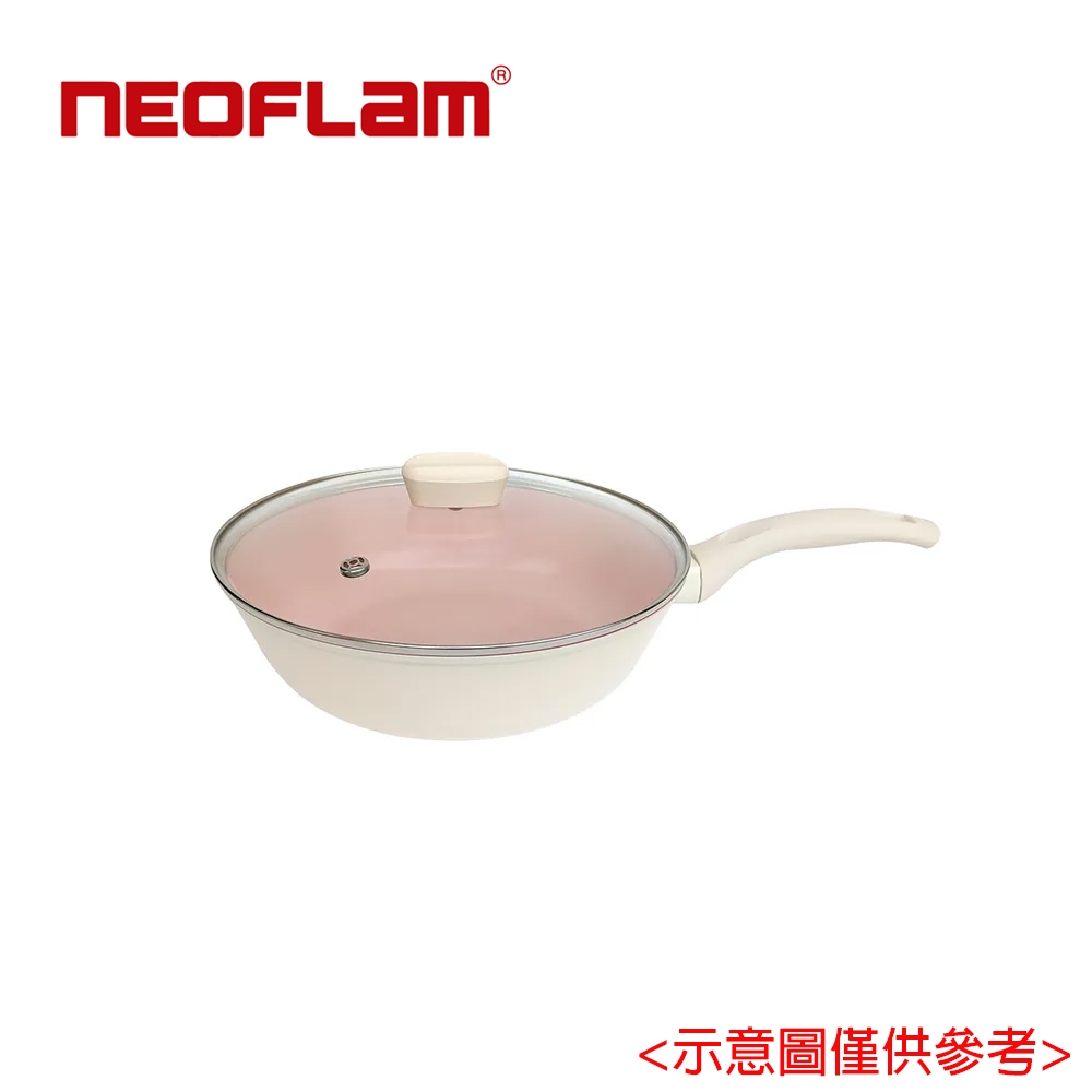 【NEOFLAM】Whitepink系列28cm炒鍋EC-WP-W28GI | 蝦皮購物