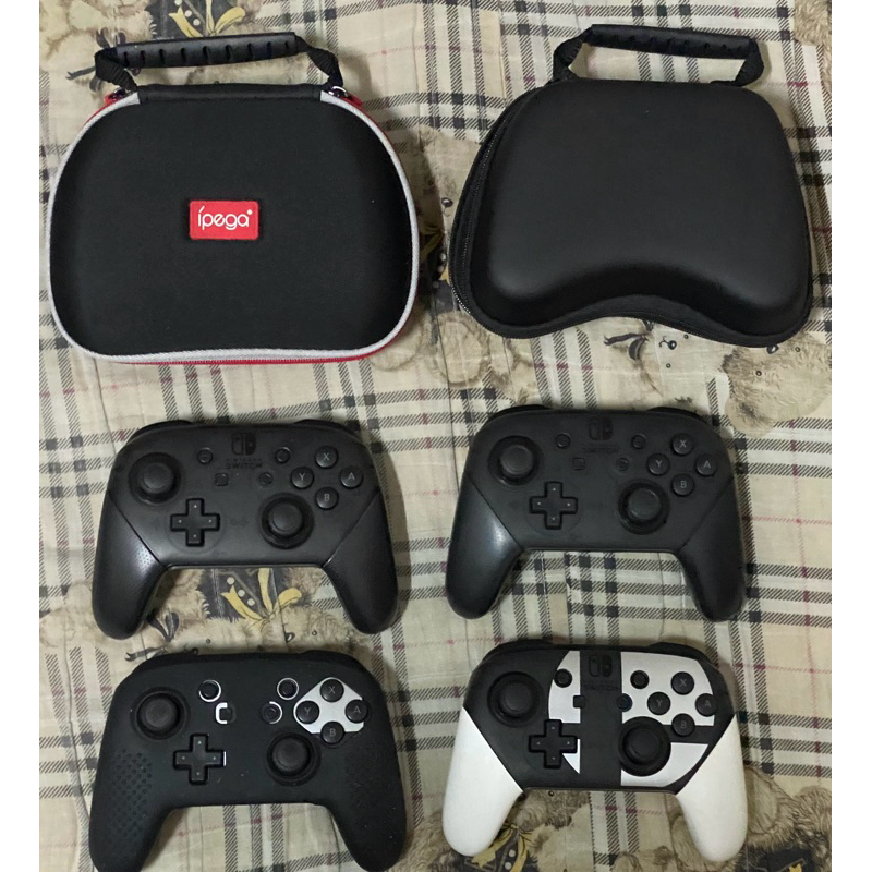 Switch Ns 原廠 無盒 Switch PRO pro 任天堂明星大陸鬥特仕版 限定版手把 黑色PRO 無線手把 | 蝦皮購物