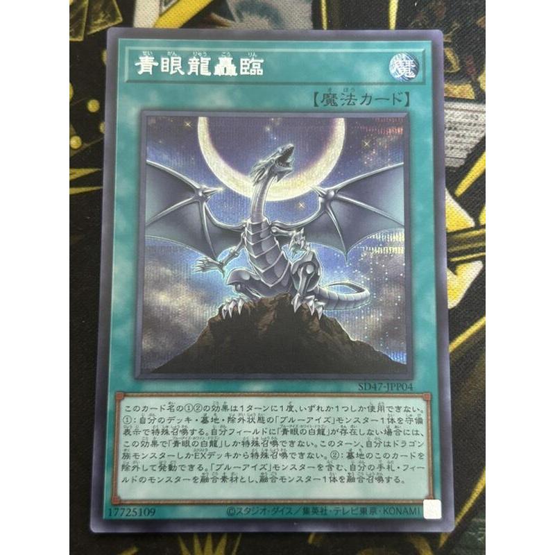 有點名 遊戲王 日紙 SD47-JPP04 青眼龍轟臨 半鑽 | 蝦皮購物