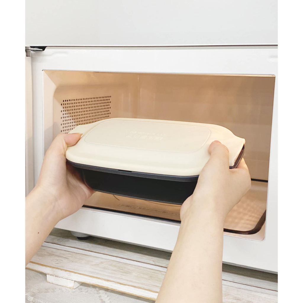 日本 3COINS 多功能微波爐料理盒 煎煮炒蒸溫炊 煎魚 免開火 少油煙 省錢 好清潔 租屋 外食 微波盒 料理神器 | 蝦皮購物