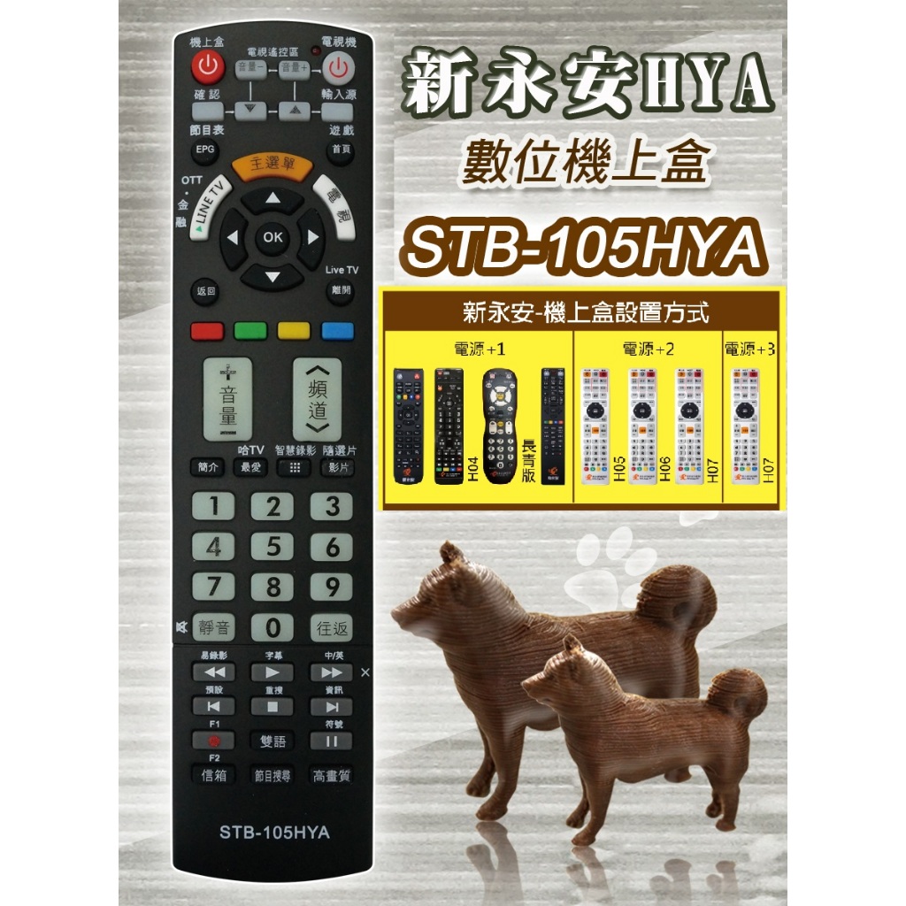 全新適用新永安HYA第四台有線電視機上盒遙控器嘉義大揚有線 STB-105HYA適用H04 H05 H06 H07 | 蝦皮購物