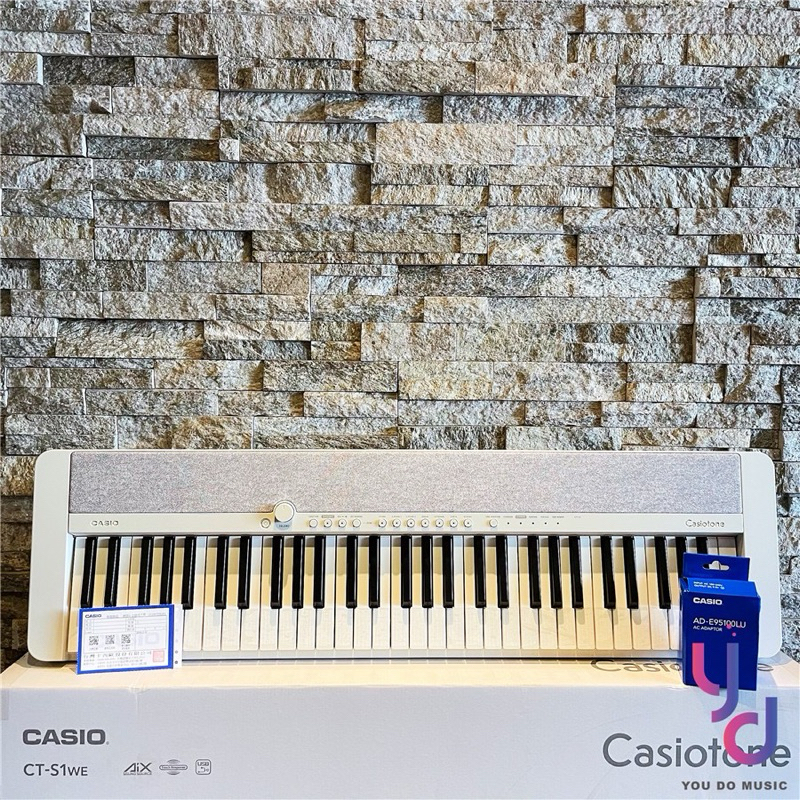 【二手】Casio CT-S1 CTS1 61鍵 電子琴 白色 鍵盤力度感應 原廠 已過保 卡西歐 附踏板 | 蝦皮購物