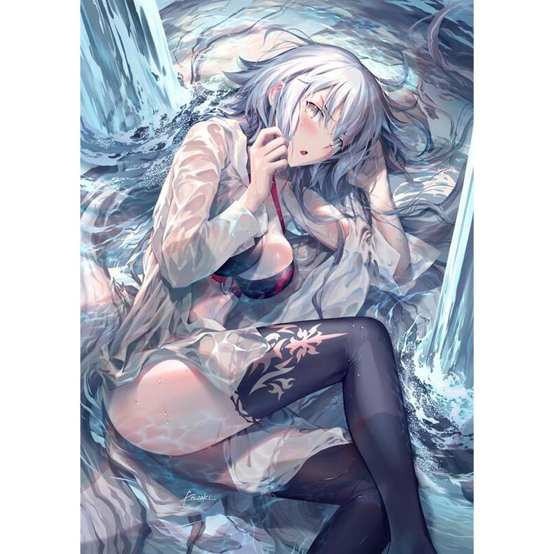 【旅人事務所】 日本 C100 限定 光崎 GH.K Fate FGO 濡れシャツ水着邪ンヌ 黑 貞德 B2 掛軸 | 蝦皮購物