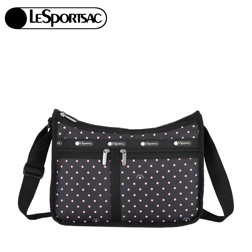 |快速出貨|Lesportsac Deluxe Everyday Bag 經典斜背包 送禮-粉色點滴 | 蝦皮購物