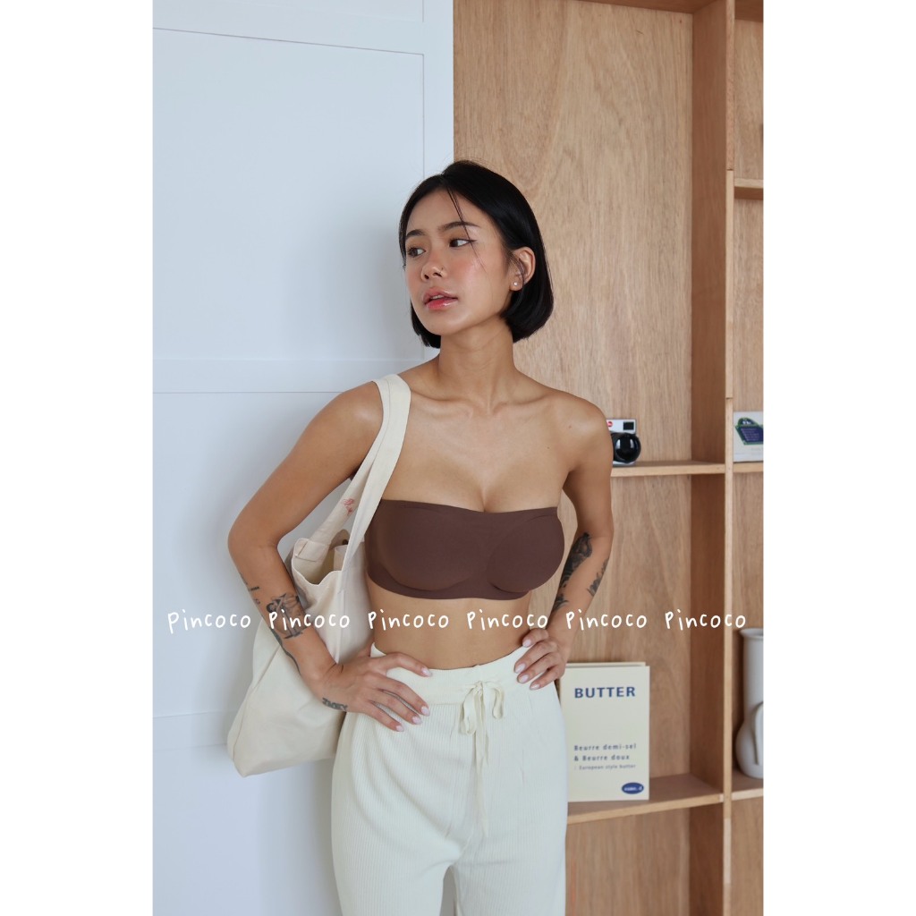 Pincoco 現貨+預購 台灣出貨 辣妹身材4.5CM內墊無鋼圈內衣，隱形內衣 | 蝦皮購物