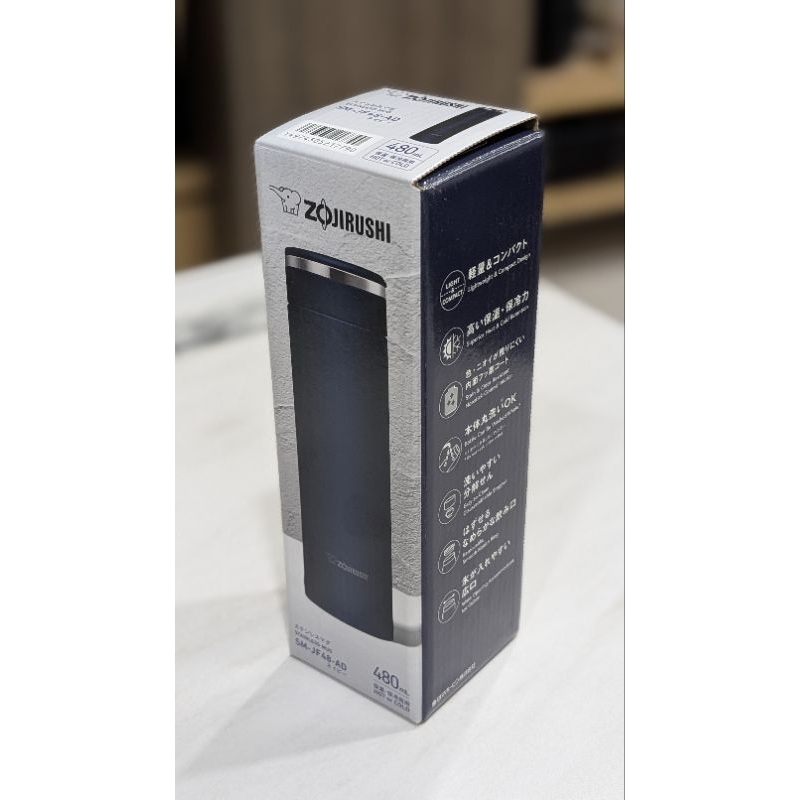 [全新未使用] ZOJIRUSHI 象印 不鏽鋼可分解杯蓋真空保溫杯 480ml(SM-JF48-AD 保溫瓶) | 蝦皮購物