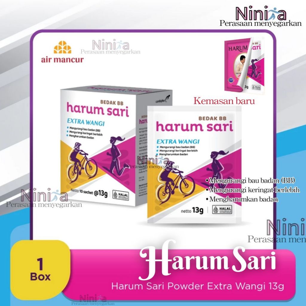 Harum Sari Powder Extra Wangi Menghilangkan Bau Box 體香粉 爽身粉 | 蝦皮購物
