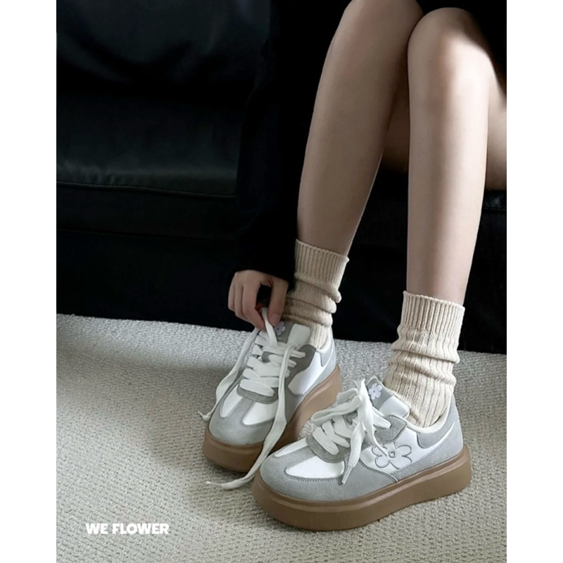 【BKS】 Aespa同款‼️ We Flower 小花鞋/厚底/増高/休閒鞋/國外代購 | 蝦皮購物