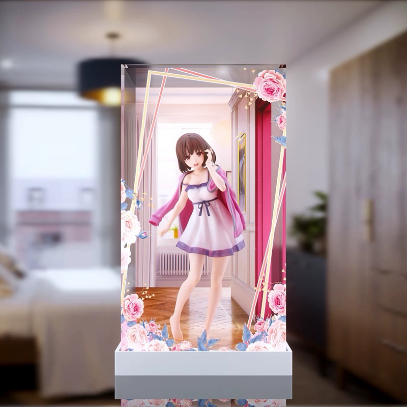 《Yao 挖寶趣》 泡泡瑪特 PVC GK 黏土人 黏土娃 盒玩 食玩 雕像 燈光 階梯 尺寸客製化 展示盒76 | 蝦皮購物