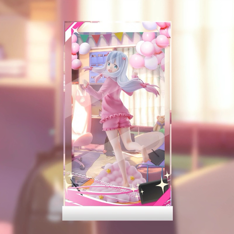 《Yao 挖寶趣》 泡泡瑪特 PVC GK 黏土人 黏土娃 盒玩 食玩 雕像 燈光 階梯 尺寸客製化 展示盒75 | 蝦皮購物