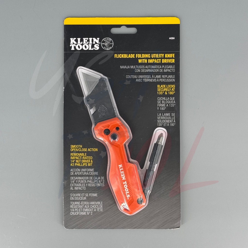 KLEIN TOOLS FLICKBLADE™ 摺疊可收納多用途美工刀附起子功能 44304 | 蝦皮購物