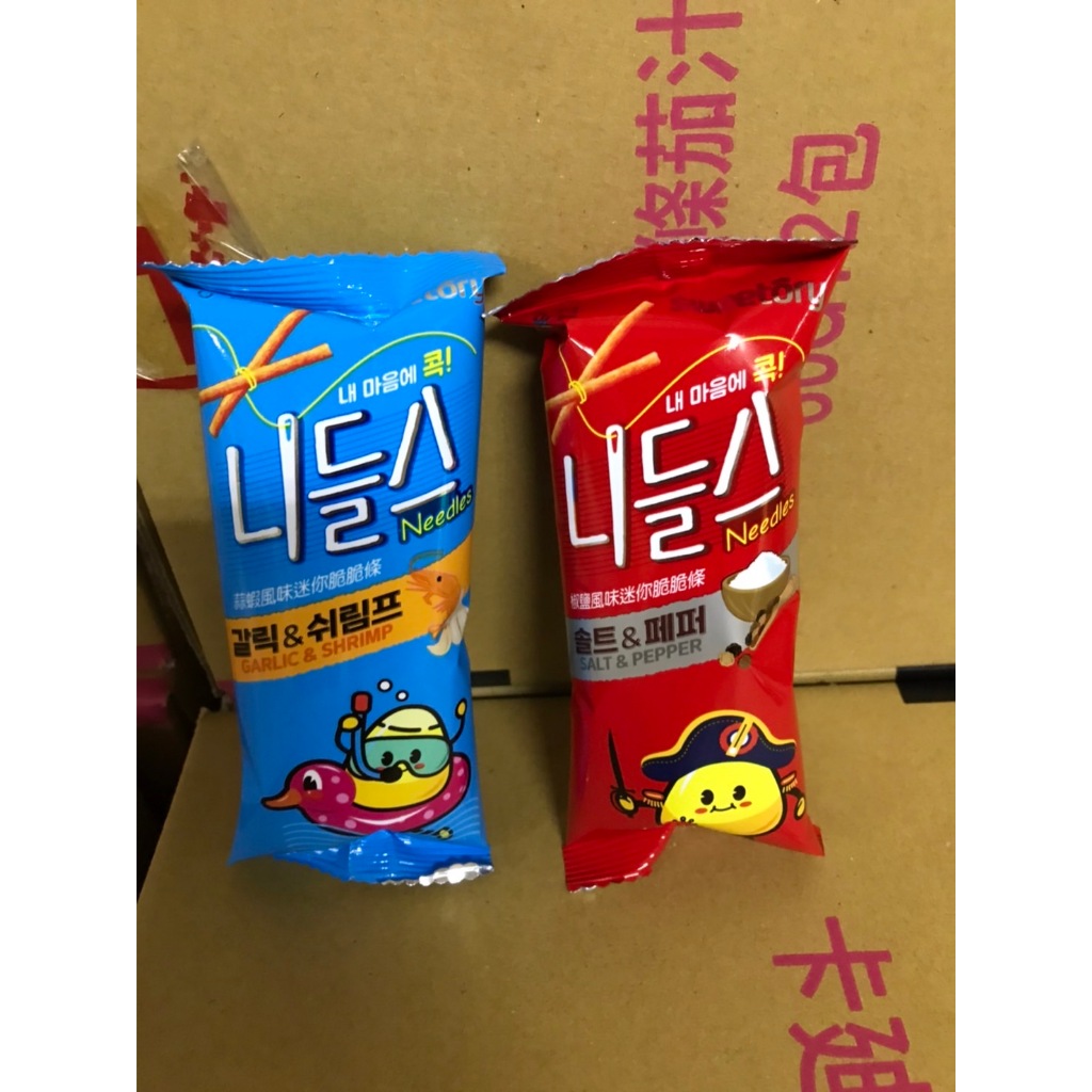 ~省錢一哥~韓國 Sweetory 迷你脆脆條 蒜蝦風味 椒鹽風味 12g 零食 餅乾 隨手包 隨貨附發票 | 蝦皮購物