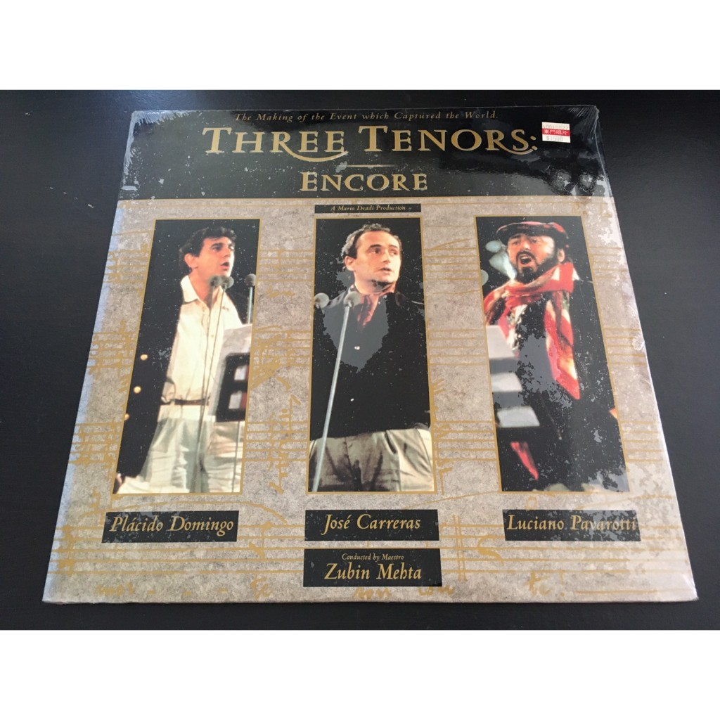 ｜環大回收｜二手｜02｜LD｜未拆封【Three Tenors Encore】中古光碟 鐳射影碟 | 蝦皮購物