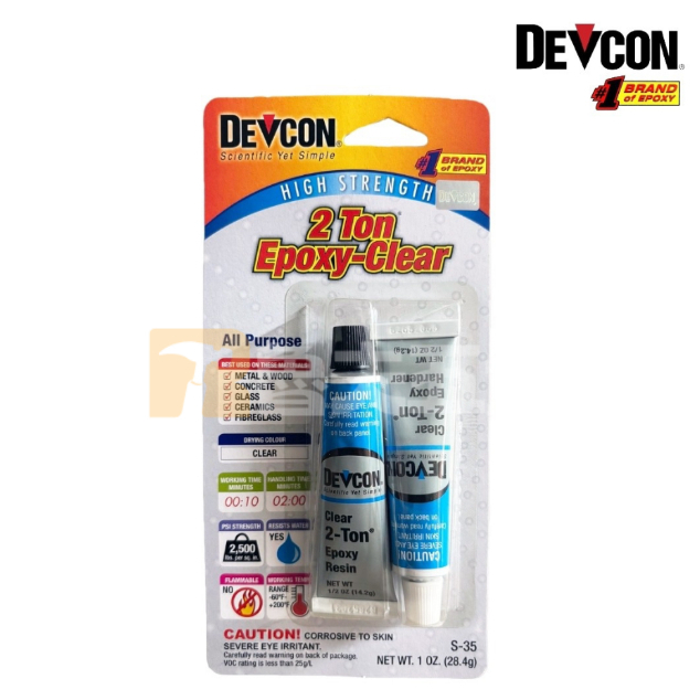 《魯夫五金》DEVCON S-35 2噸透明黏膠 透明AB膠 AB膠 AB劑 高強度黏劑 | 蝦皮購物