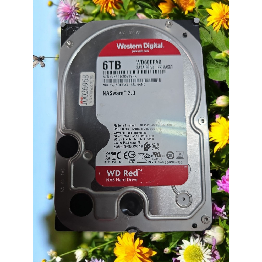 含稅 WD 3.5吋 6TB 6T 保1個月 WD60EFAX 08H168 | 蝦皮購物