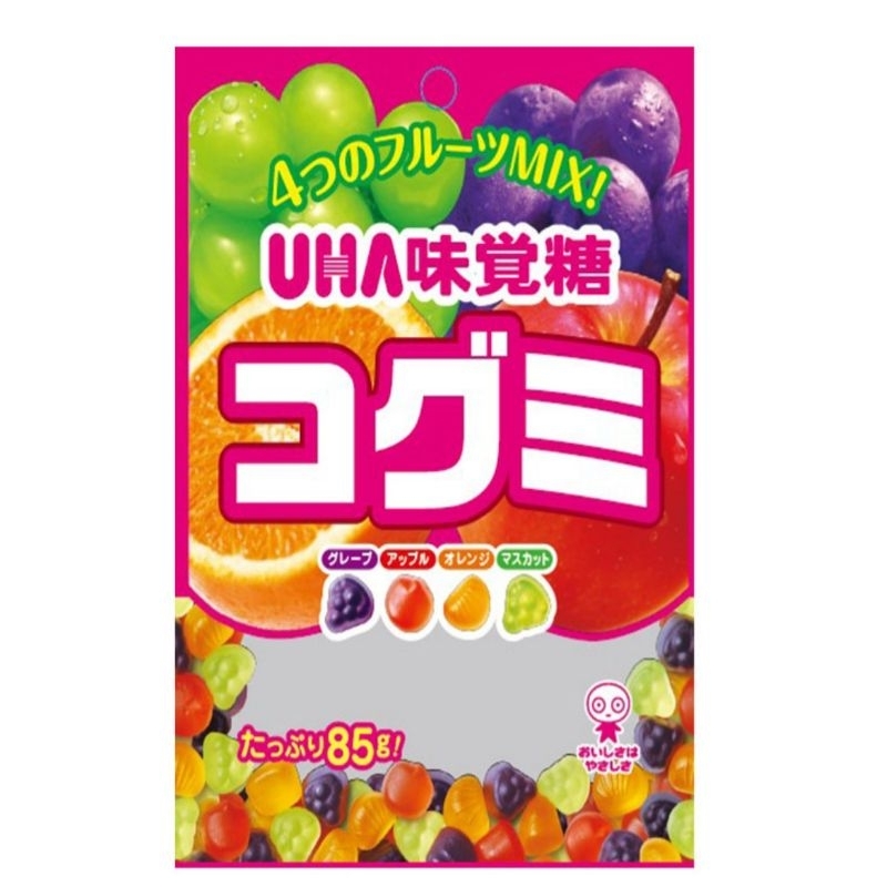 UHA 85g 日本味覺糖QQ軟糖綜合水果風味 好吃 進口 不是小包的喔 熱銷 | 蝦皮購物