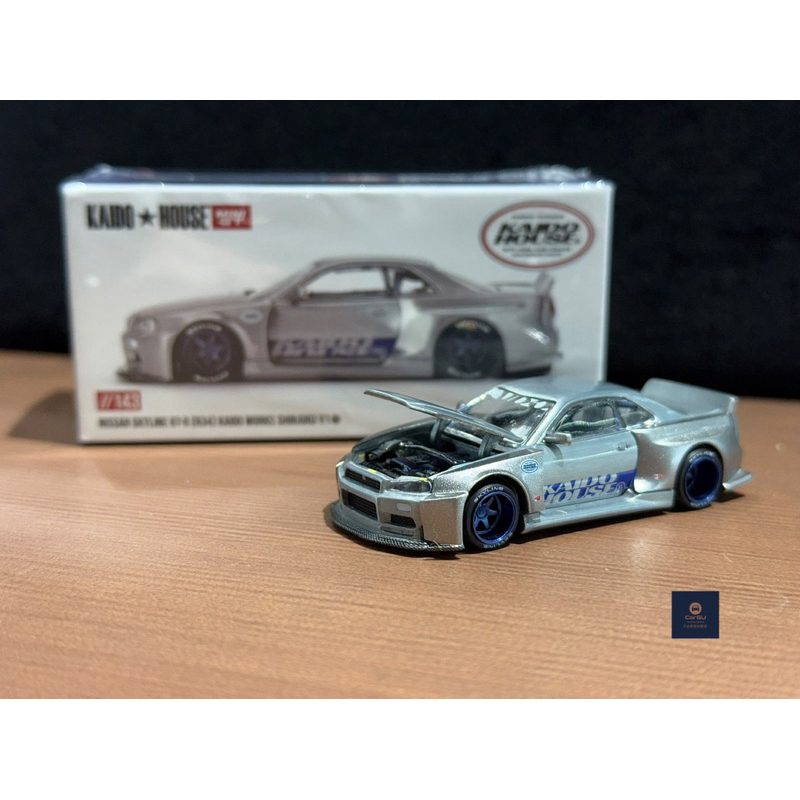 (竹北卡谷)隱藏寶藏車 MINI GT x Kaido House NissanGT-R R34 KHMG143 金屬灰 | 蝦皮購物