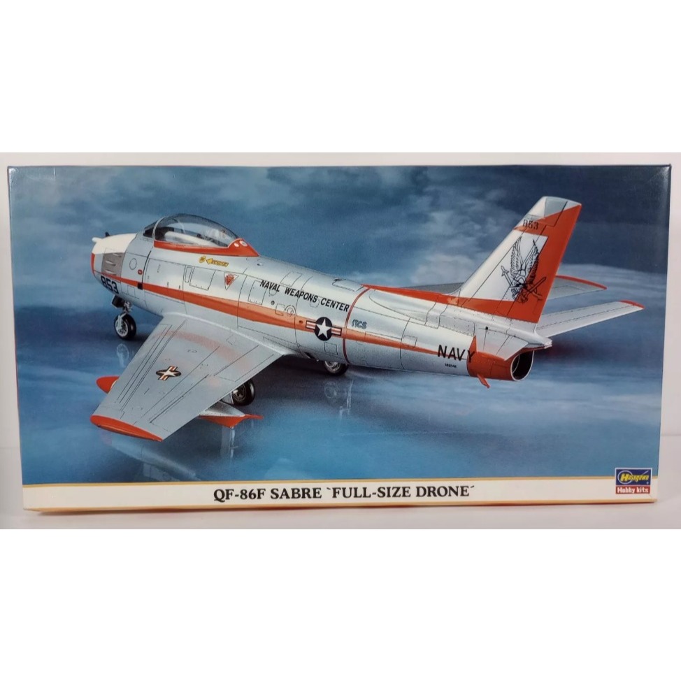絕版 全新 Hasegawa 長谷川 1/48 美軍 QF-86F SABRE 軍刀 無人機 戰鬥機 | 蝦皮購物