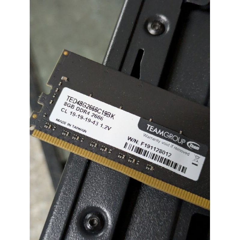 二手 Team 十銓 DDR4 2666 8GB 單面 桌上型 記憶體 | 蝦皮購物