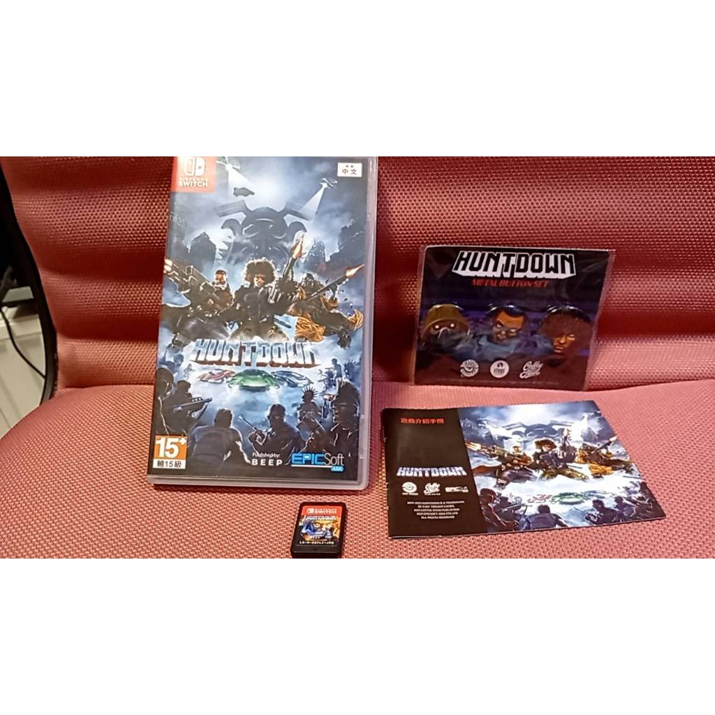 網拍唯一 絕版稀有 繁體中文版 NS Switch 遊戲 狂野獵手 追殺到底 HUNTDOWN | 蝦皮購物