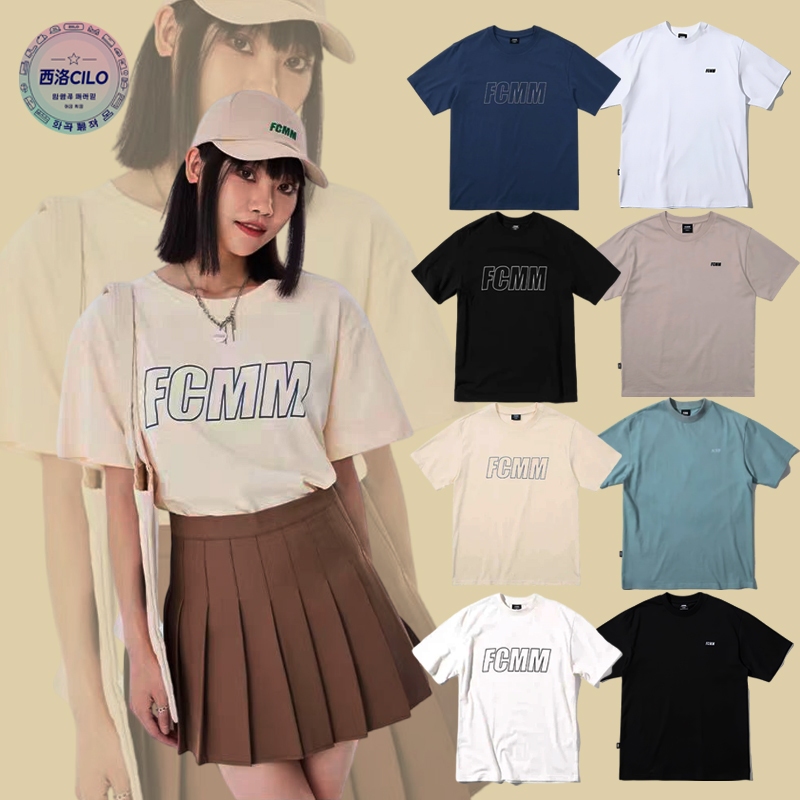 1-2天出貨 FCMM 短袖 短T 鏤空大LOGO 小LOGO 短Tee 寬鬆上衣 男女同款 韓國代購 | 蝦皮購物