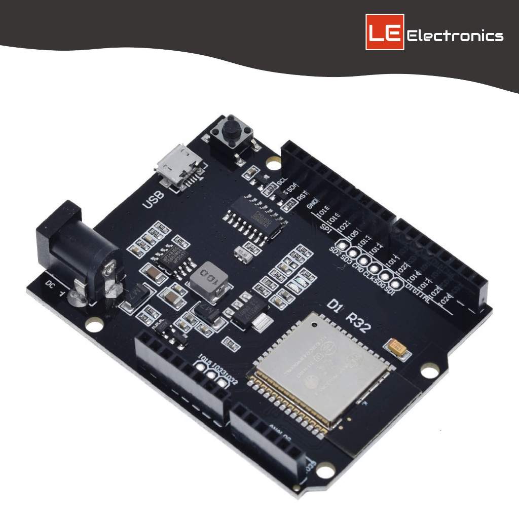 【LE電子商城】ESP32模組 UNO D1 R32 WiFi和藍牙esp32開發板4MB閃存 | 蝦皮購物