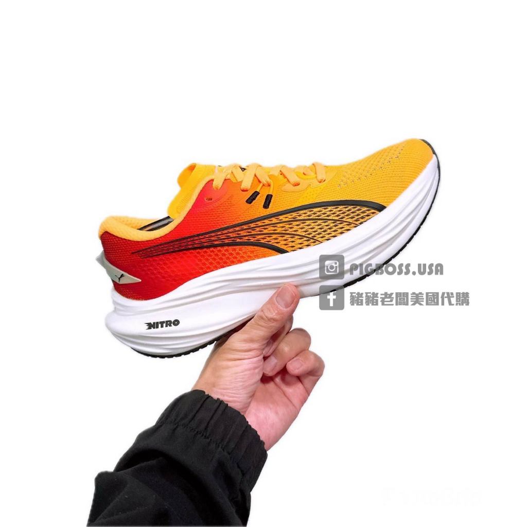 【豬豬老闆】PUMA Deviate NITRO™ 3 FADE 黃橘 透氣 慢跑鞋 男鞋31047401 女鞋7501 | 蝦皮購物