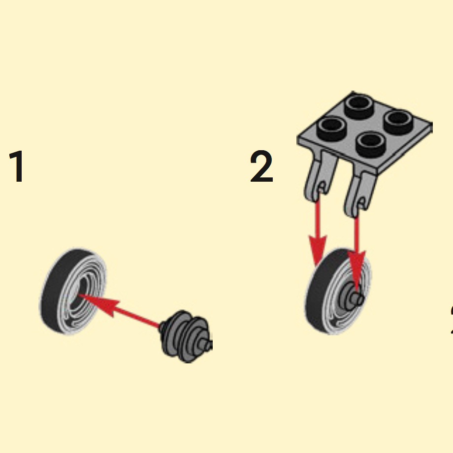 LEGO 2415 淺灰色 2x2 輪叉 輪夾 + 3464 深灰色 輪框 + 59895 黑色 輪胎 | 蝦皮購物