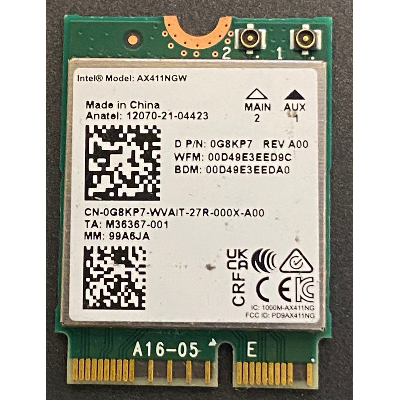 Intel Wi-Fi 6E AX411 Gig+ 無線網卡 | 蝦皮購物