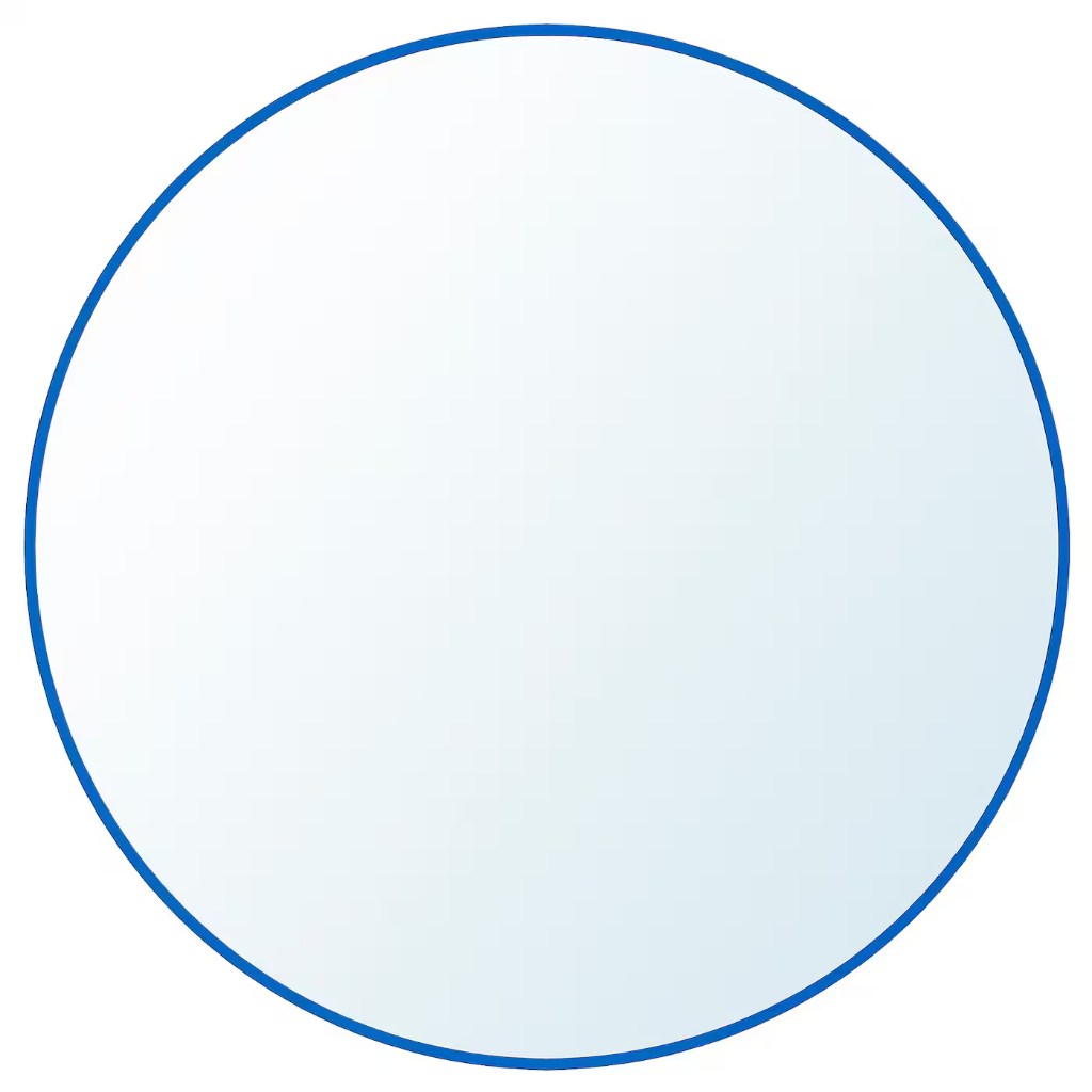IKEA 絕版現貨 LINDBYN 鏡子 鋁質框架 直徑50公分 設計師 Andreas Fredriksson | 蝦皮購物