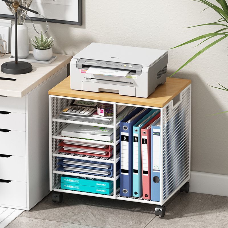 【匠俱】文件收納架 落地辦公桌下收納櫃 分層置物架 文件架 立式放打印機架子0021 | 蝦皮購物